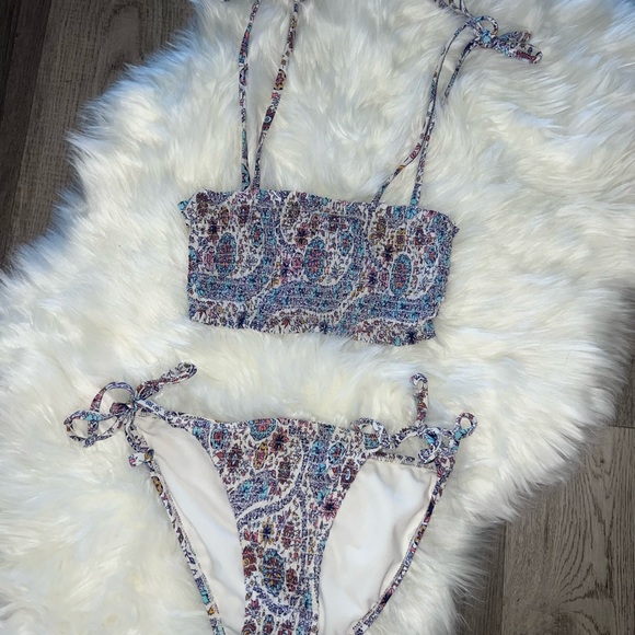 Xhilaration | Swim | Xhilaration Cottagecore Smocked Bikini Set | Poshmark